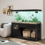 Dextrus Fish Tank Stand with Electrical Sockets, Cabinet for 55-75 ...