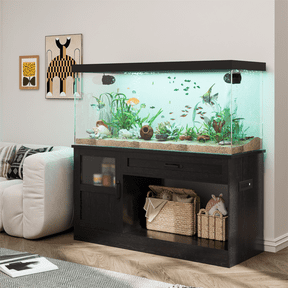 Homieasy Heavy-Duty 55-75 Gallon Aquarium & Reptile Tank Stand with ...