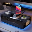 Modern Smart Coffee Table with Built-in Fridge, Bluetooth Speaker ...
