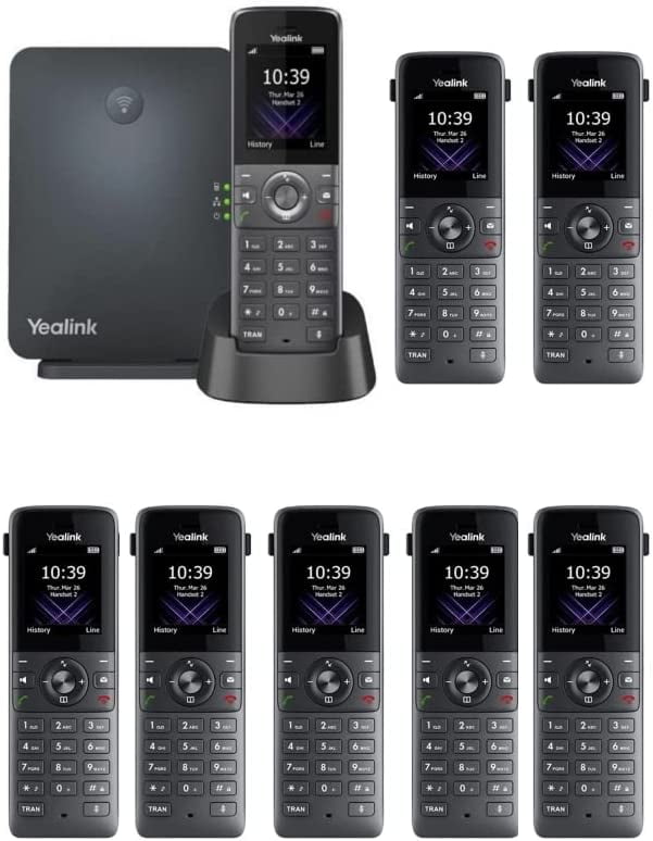 Yealink IP Phone W73P Bundle of W70B Base and W73H handset + 7-Unit ...