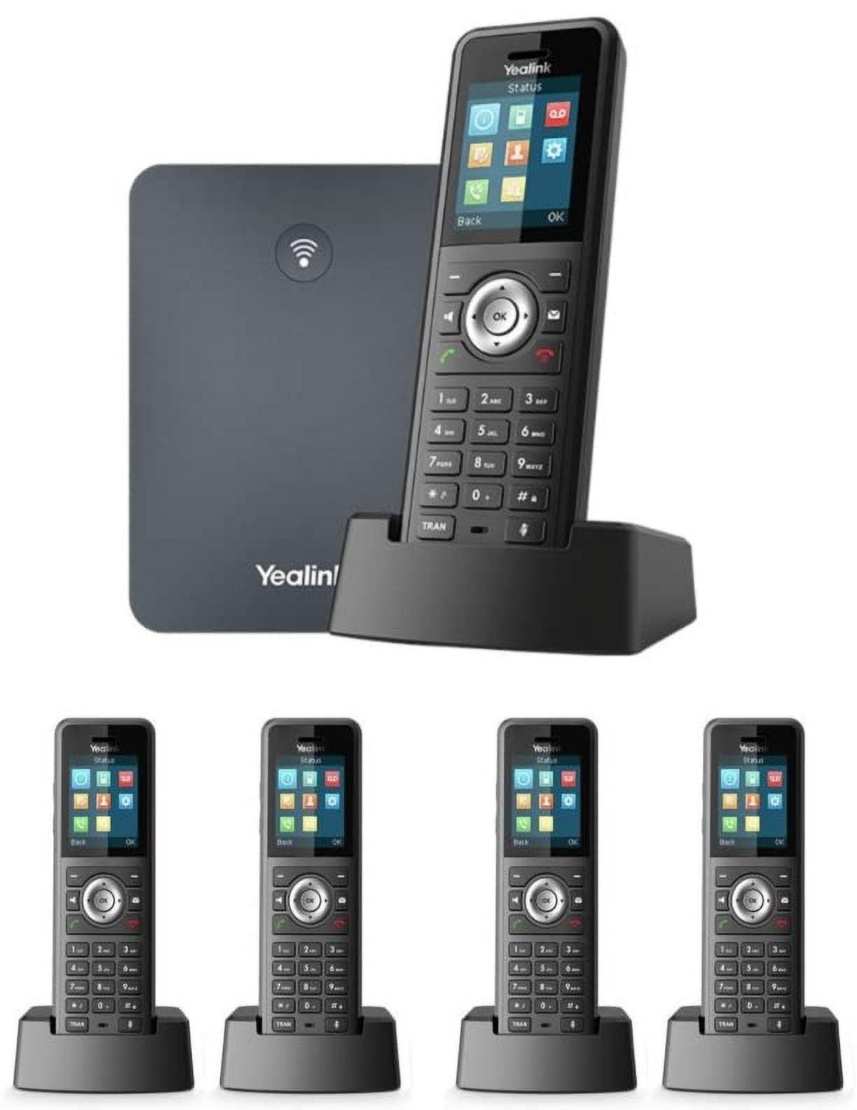 Yealink IP Phone W79P Bundle of W70B Base and W59R handset + 4-Unit ...