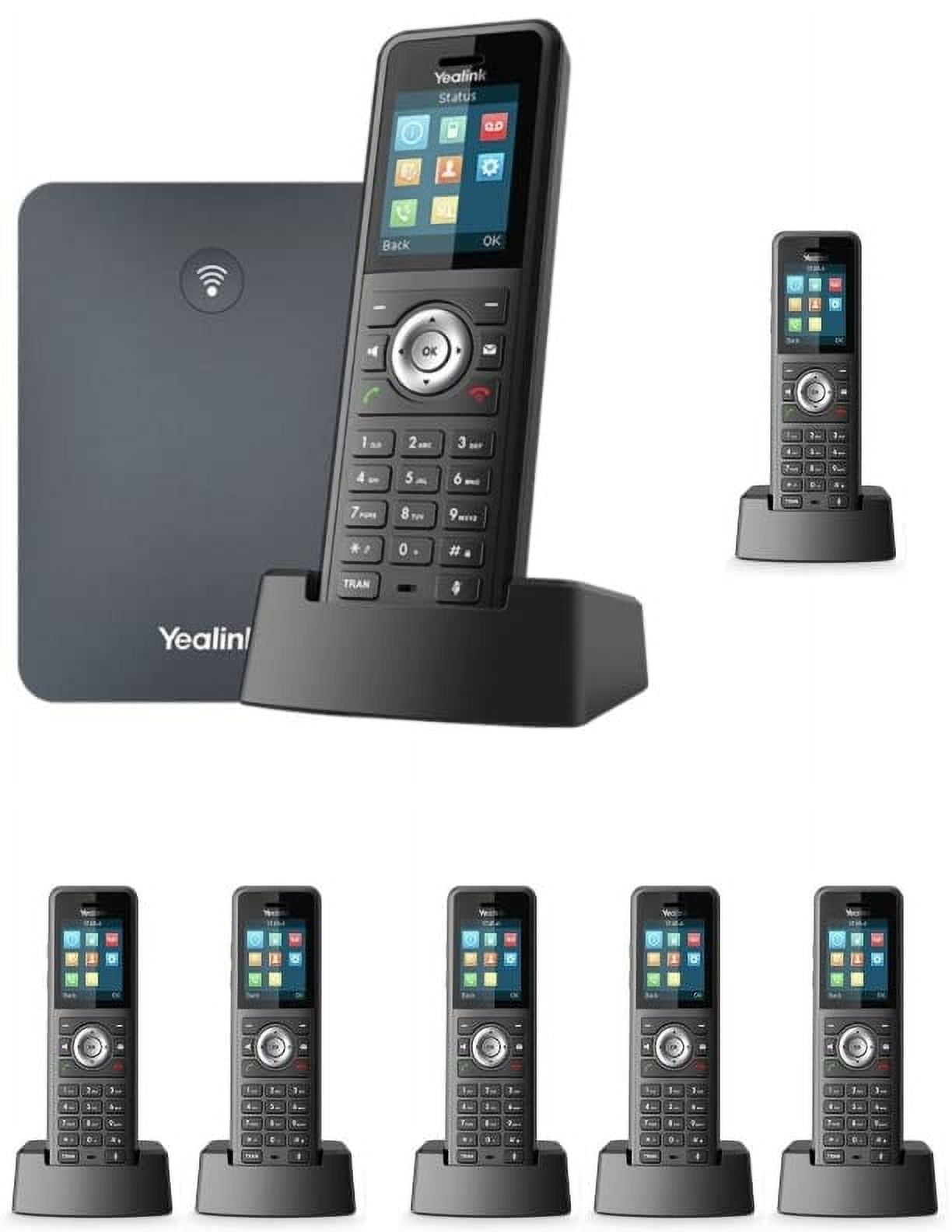 Yealink IP Phone W79P Bundle of W70B Base and W59R handset + 6-Unit ...