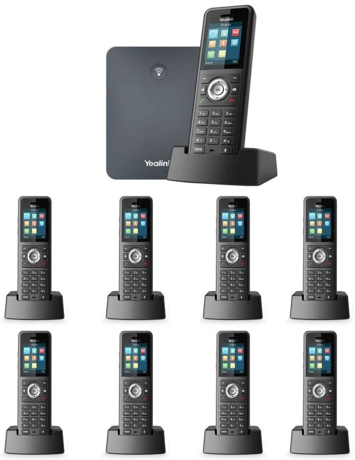 Yealink IP Phone W79P Bundle of W70B Base and W59R handset + 8-Unit ...