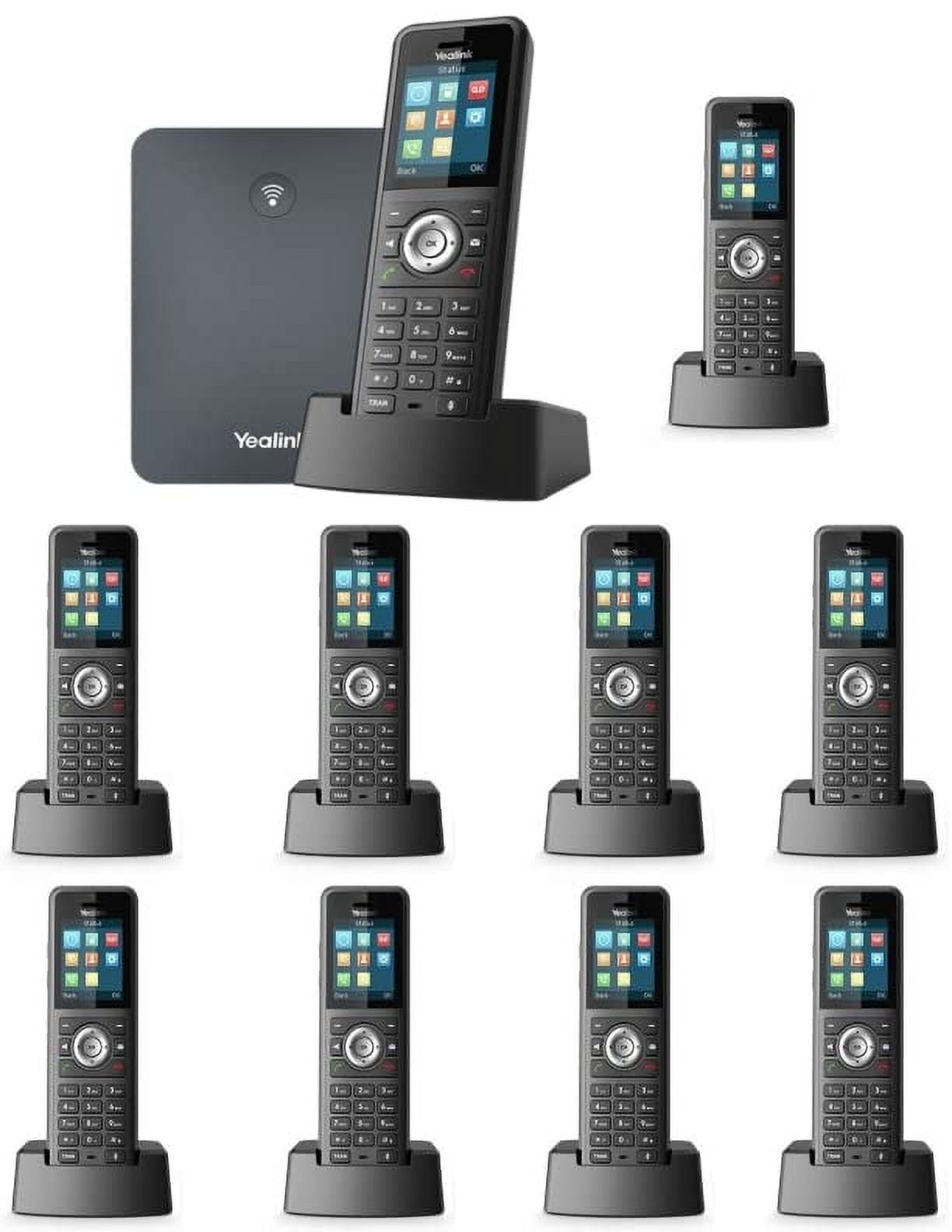 Yealink IP Phone W79P Bundle of W70B Base and W59R handset + 9-Unit ...
