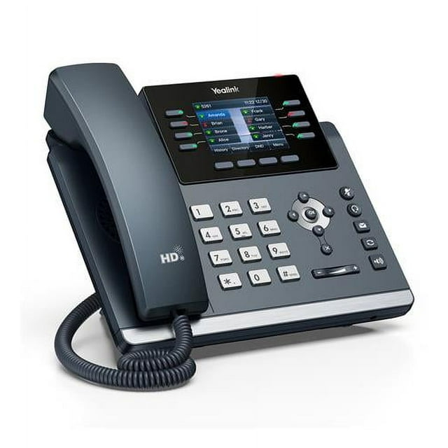 Yealink SIP-T44U IP Phone, Corded, Corded/Cordless, Wi-Fi - Walmart.com