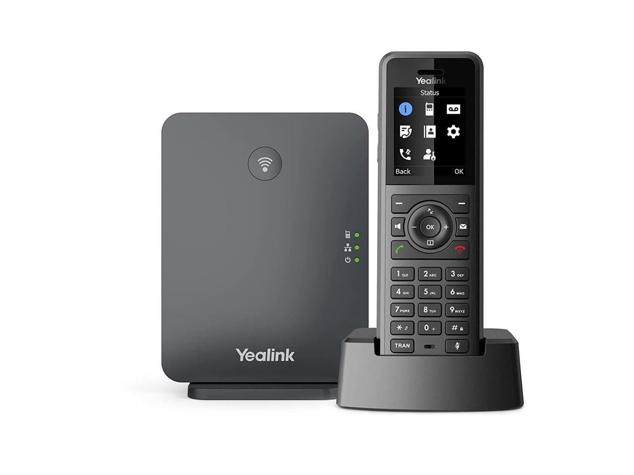 Yealink W77P IP Phone - Cordless - Corded - DECT, Bluetooth - Desktop ...