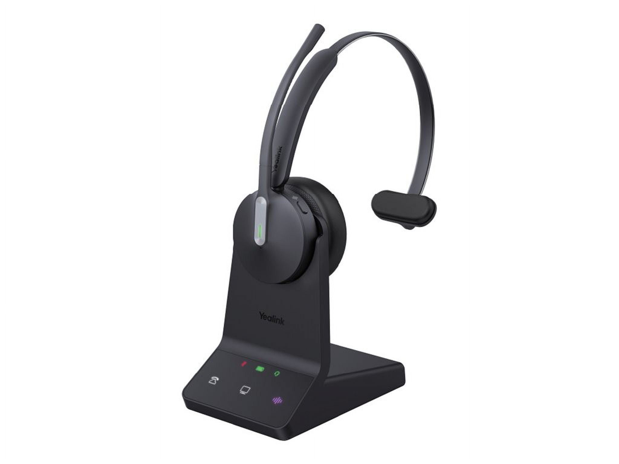 Yealink WH64 Mono - Headset - on-ear - DECT / Bluetooth - wireless - UC ...