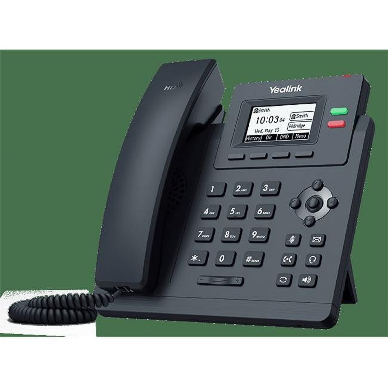 Yealink YEA-SIP-T31G Entry Level Gigabit POE 2-Line HD Voice Phone ...