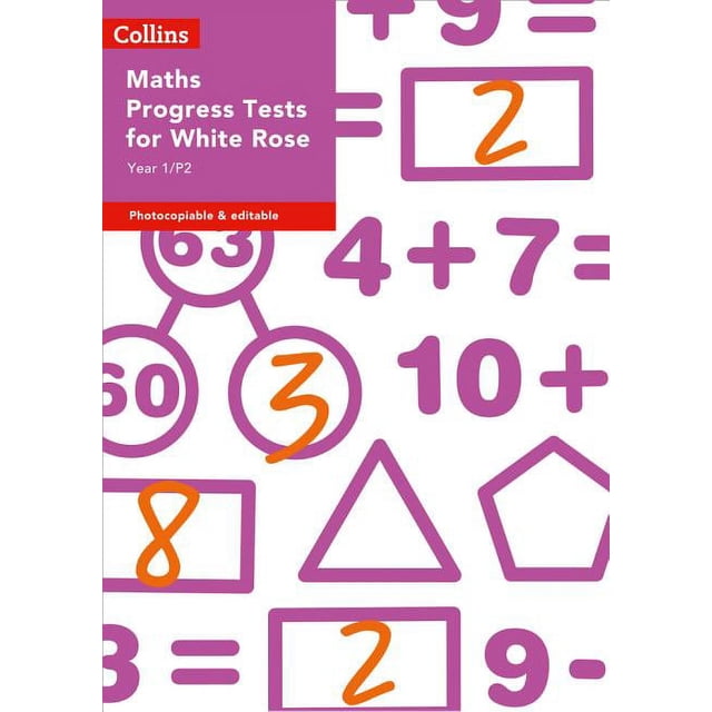 Year 1/P2 Maths Progress Tests for White Rose, (Paperback) - Walmart ...