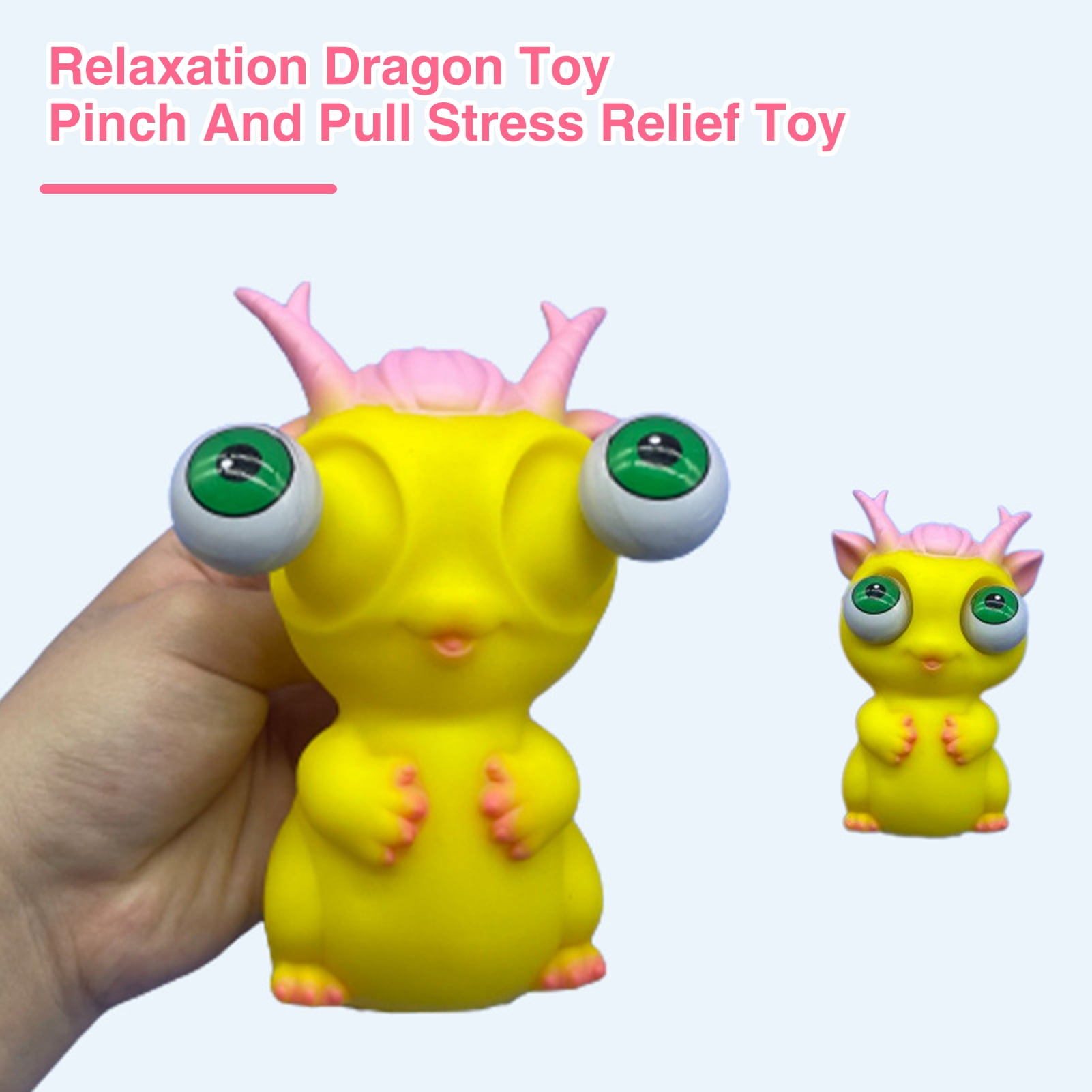 Year of 2024 Dragon Squeeze Toy Soft Cartoon Pinch Toy Eye-popping Red ...