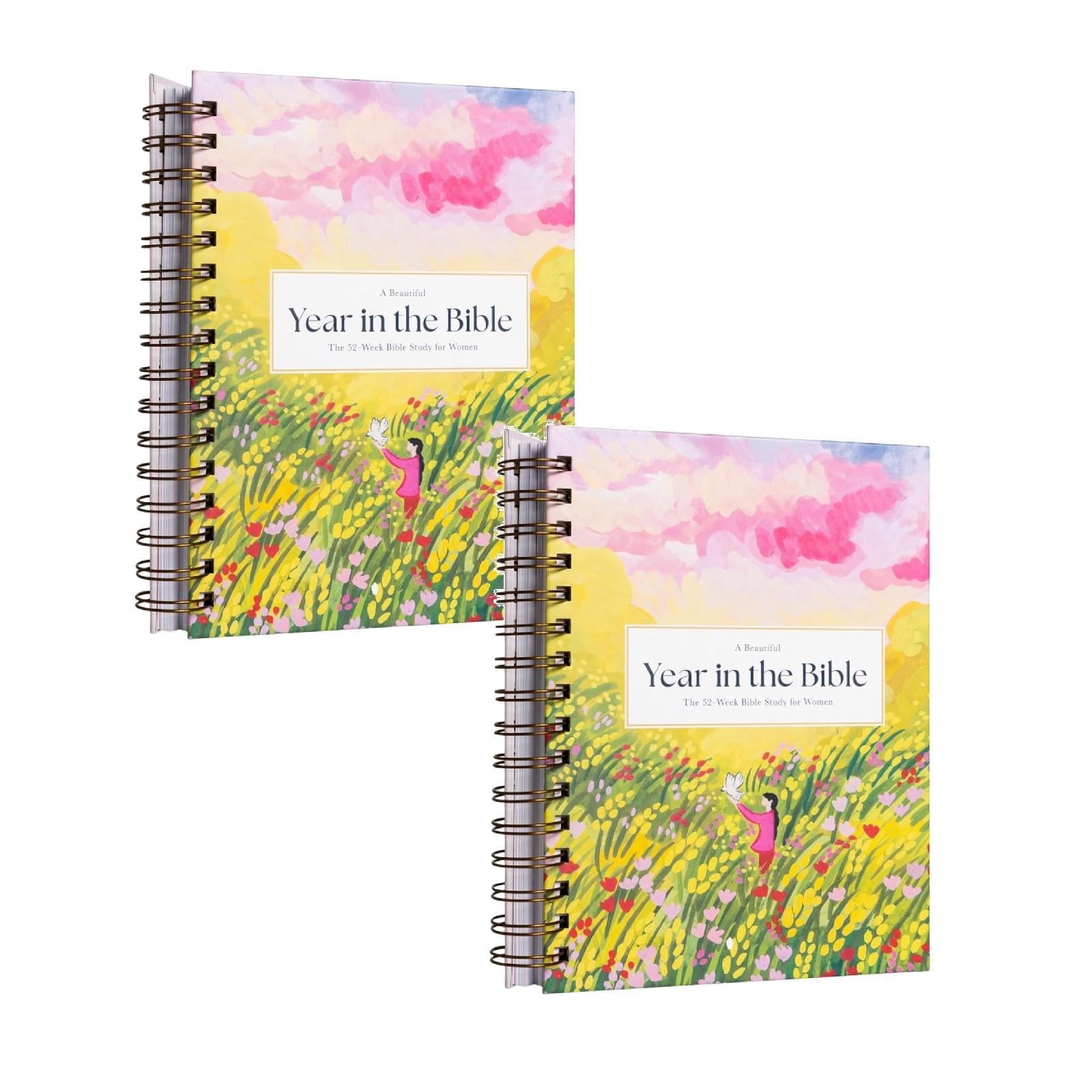 A Year in the Bible - Women's Bible Study Journal 2PC Set: Guided Bible ...