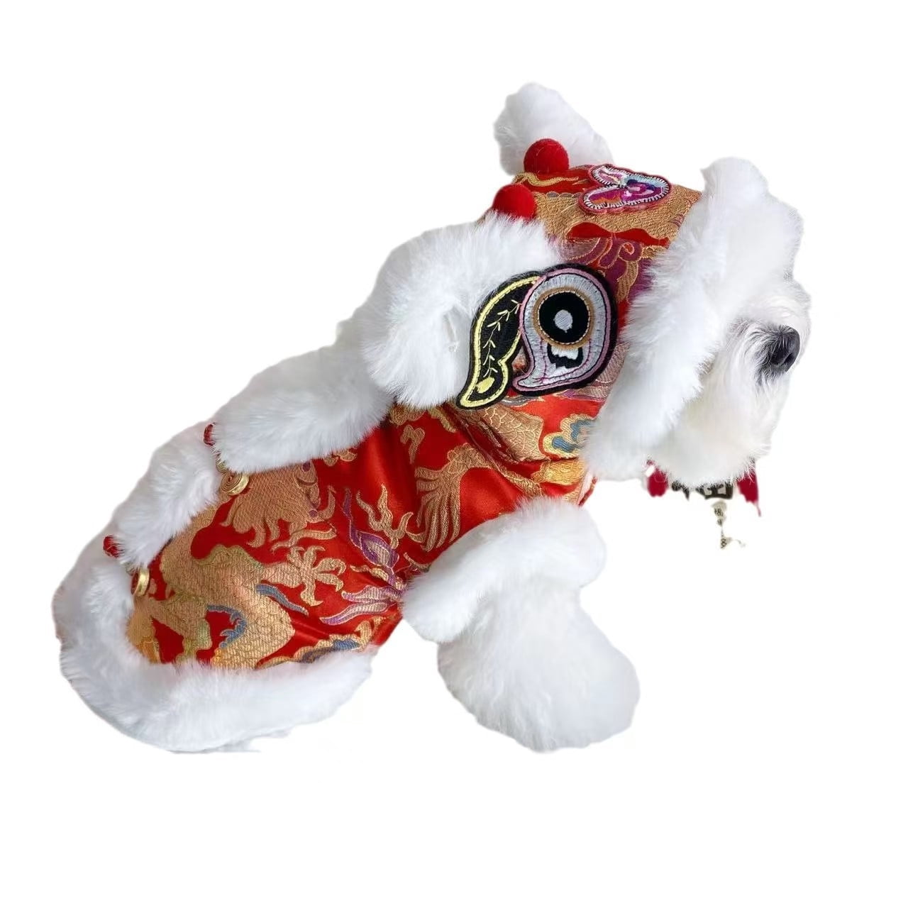Year Dog Dance Coat, Staron Warm Winter Pet Clothes for Small Dogs ...