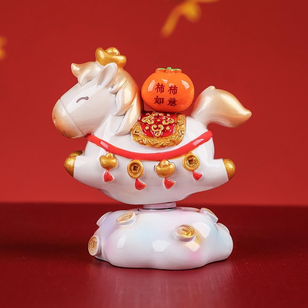 Year of The Horse 2026 Decorations Chinese，Chinese Year Small Resin ...