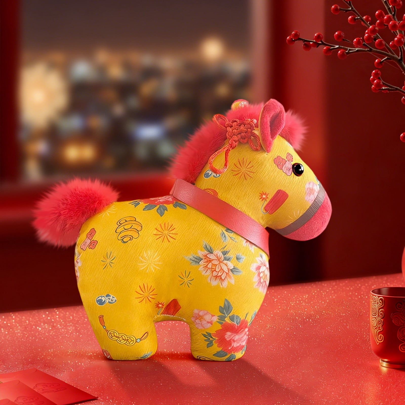 Year of The Horse Decorations ,2026 Chinese New Year Horse Plush ...