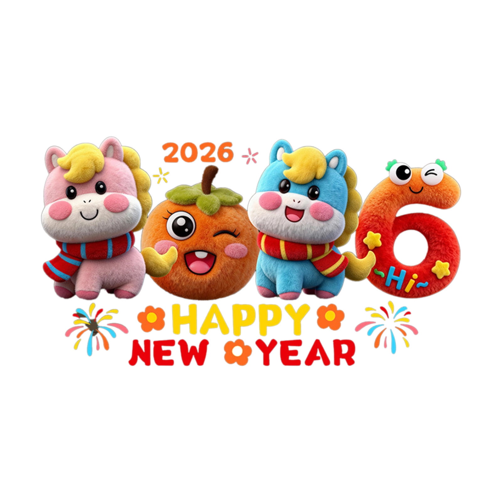 Year of The Horse Static Stickers,Chinese New Year Window Clings ...