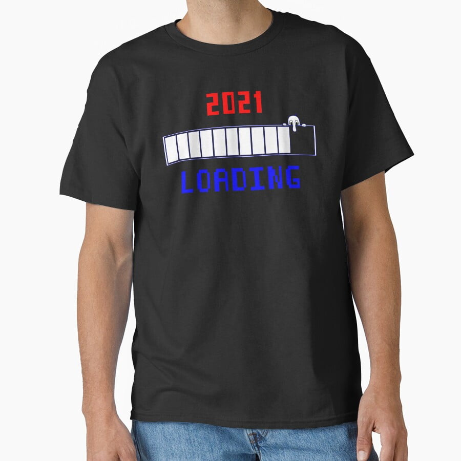 Year Loading Retro Computer Progress Bar Funny Tech Art Unisex T-Shirt ...