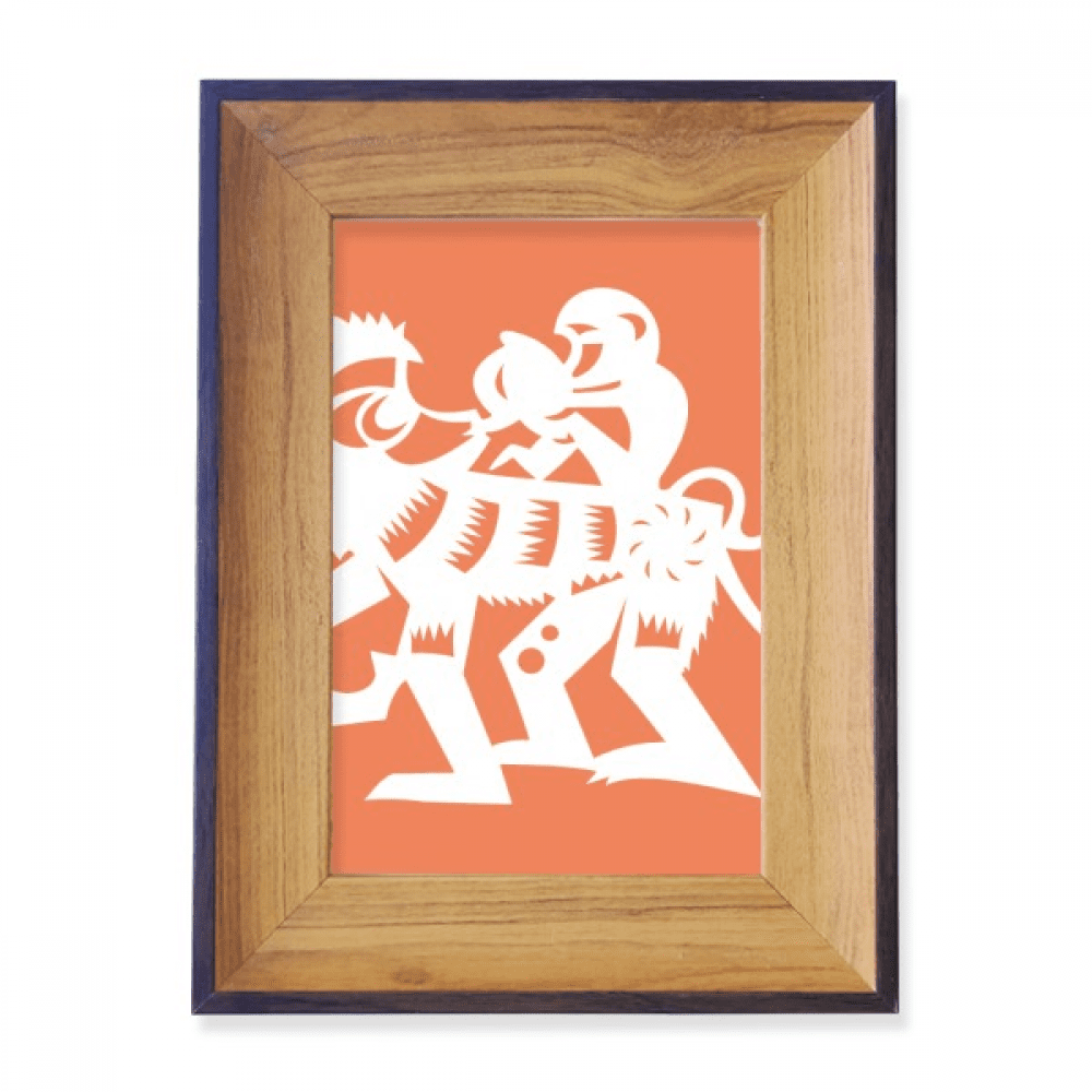 Year Of Monkey Animal China Zodiac Photo Frame Exhibition Display Art ...