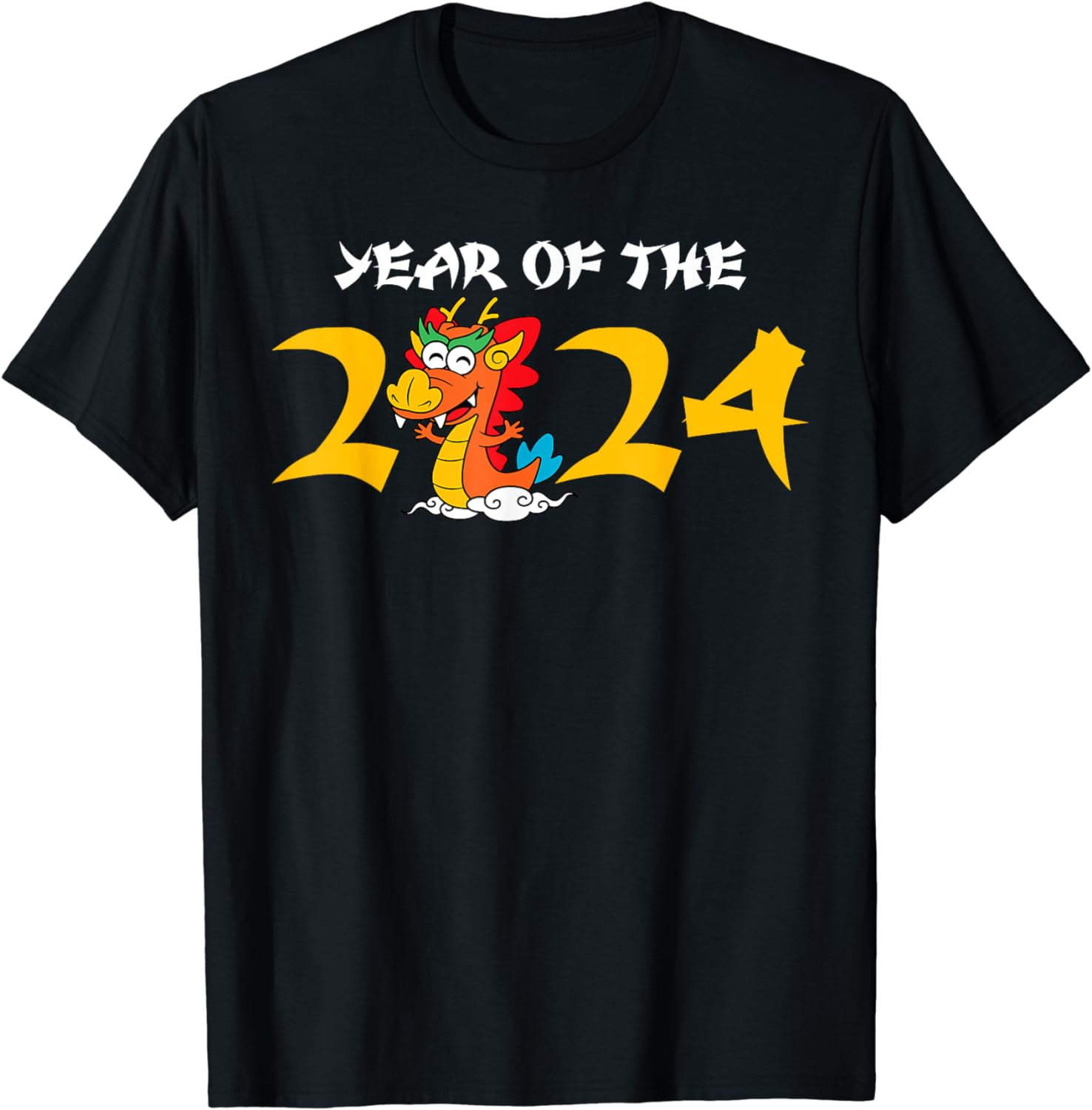 Year Of The 2024 Dragon Lunar Chinese New Year Cotton T-Shirt - Walmart.com