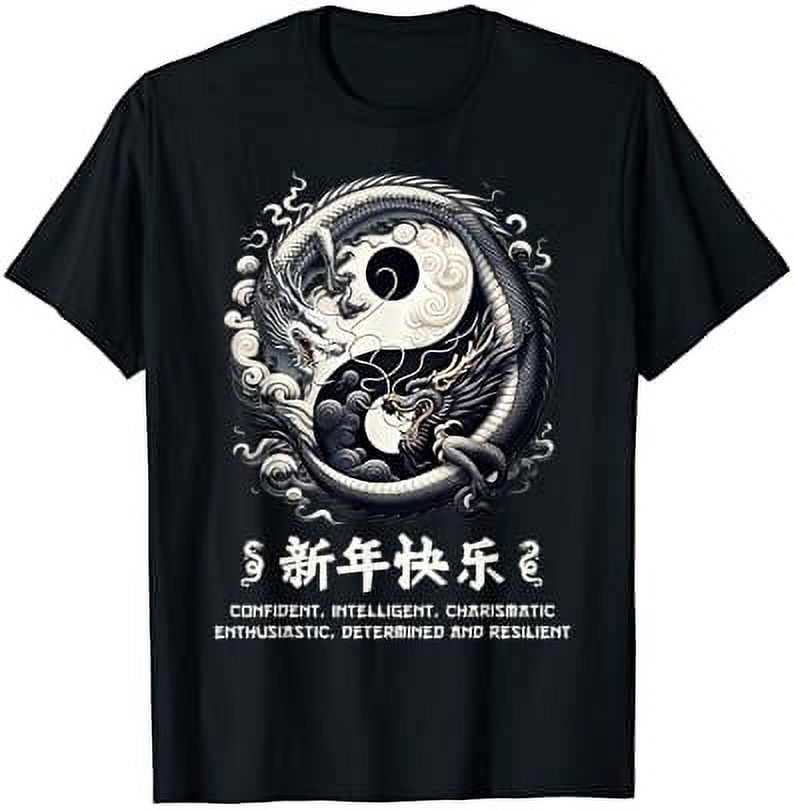 Year Of The Dragon 2024 Dragon Traits Chinese New Year T-Shirt ...