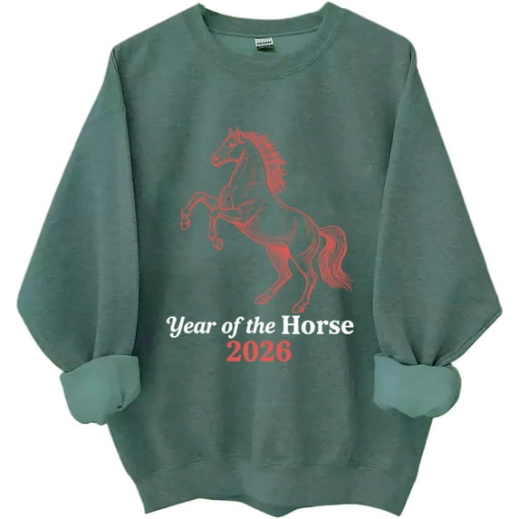 Year Of The Horse 2026 Sweatshirt, Chinese New Year 2026 Shirt, Red ...