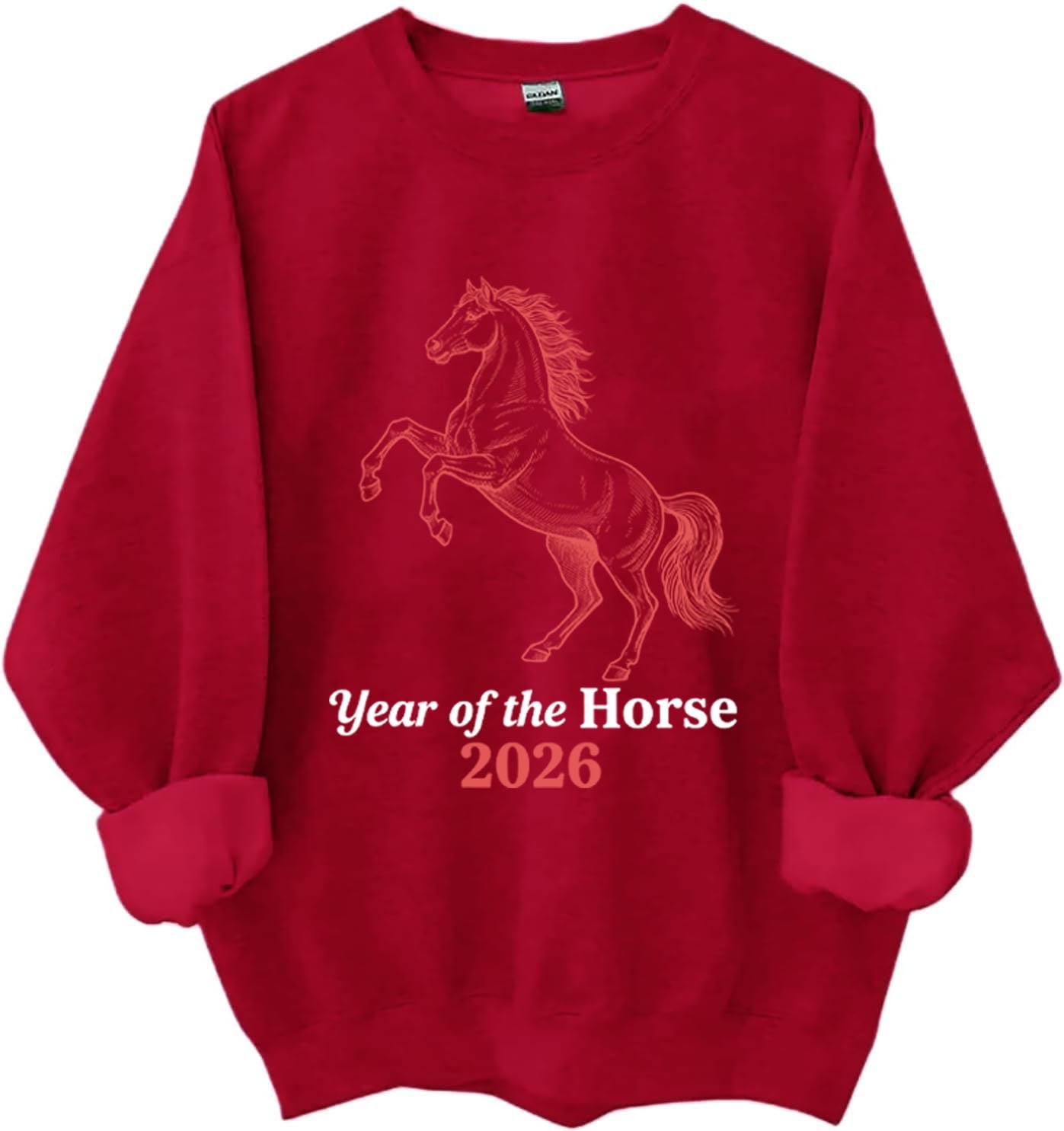Year Of The Horse 2026 Sweatshirt, Chinese New Year 2026 Shirt, Red ...