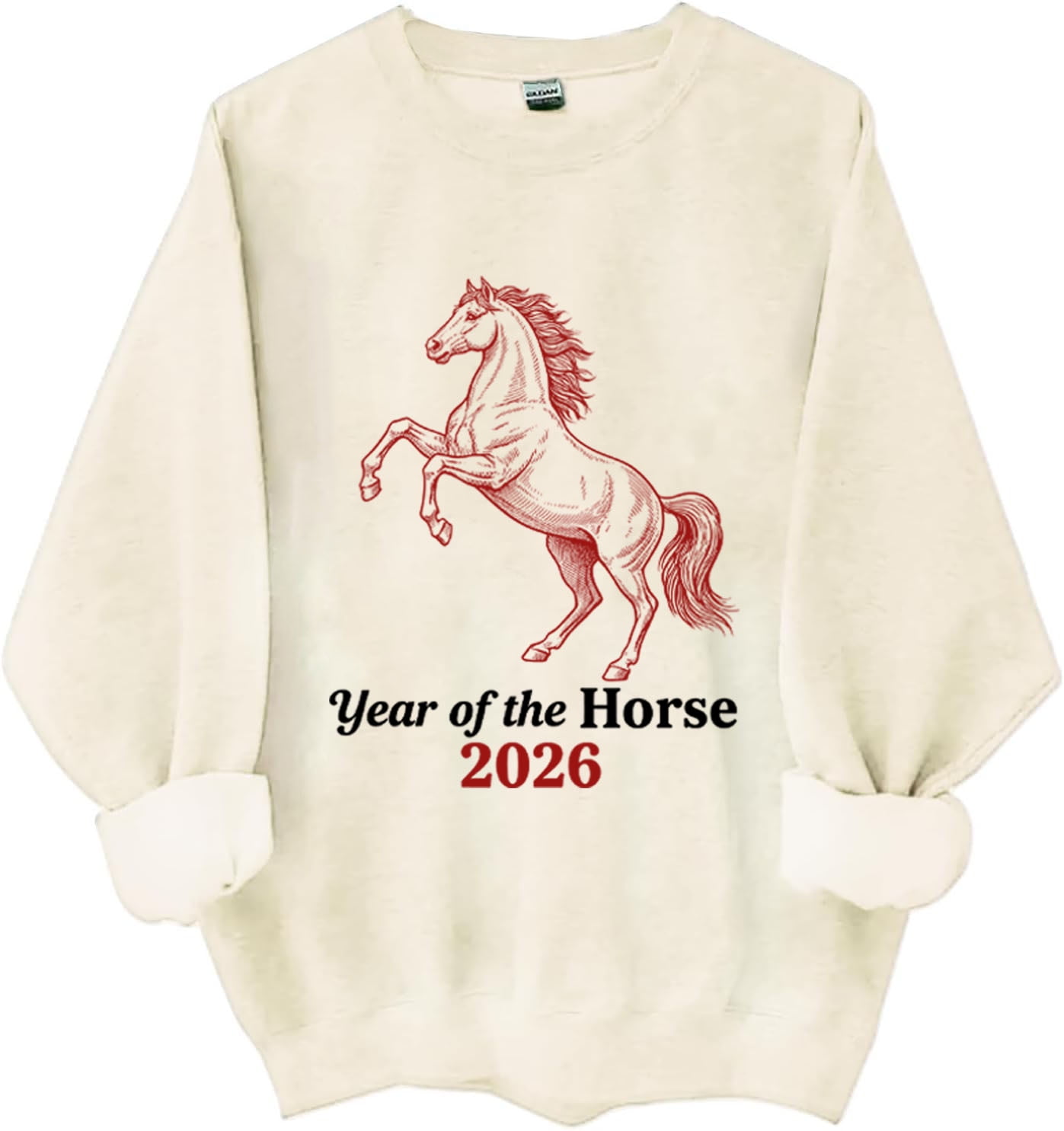 Year Of The Horse 2026 Sweatshirt, Chinese New Year 2026 Shirt, Red ...