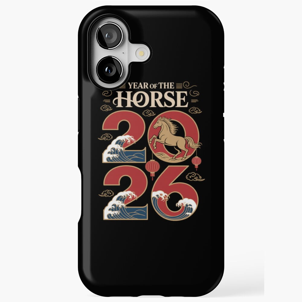 Year Of The Horse 2026 Zodiac Phone Case with iPhone 17 to 11 Pro Max ...