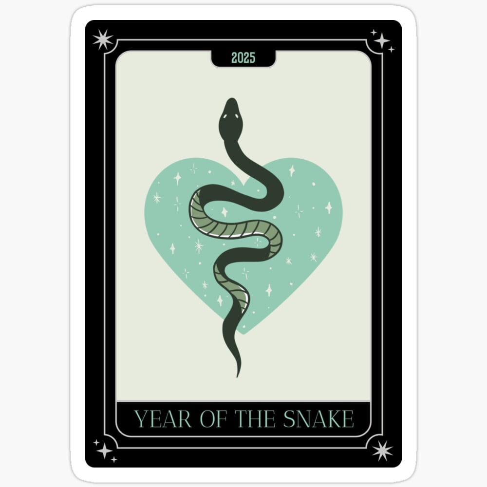 DOPASTICKER Year Of The Snake 2025 Gift You - Phone Stickers ...