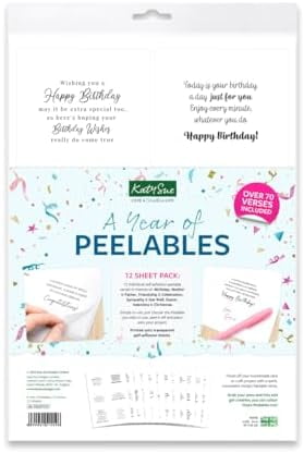 A Year of Peelables Stickers for Card Making. 72 Peelable Verses/Peel ...