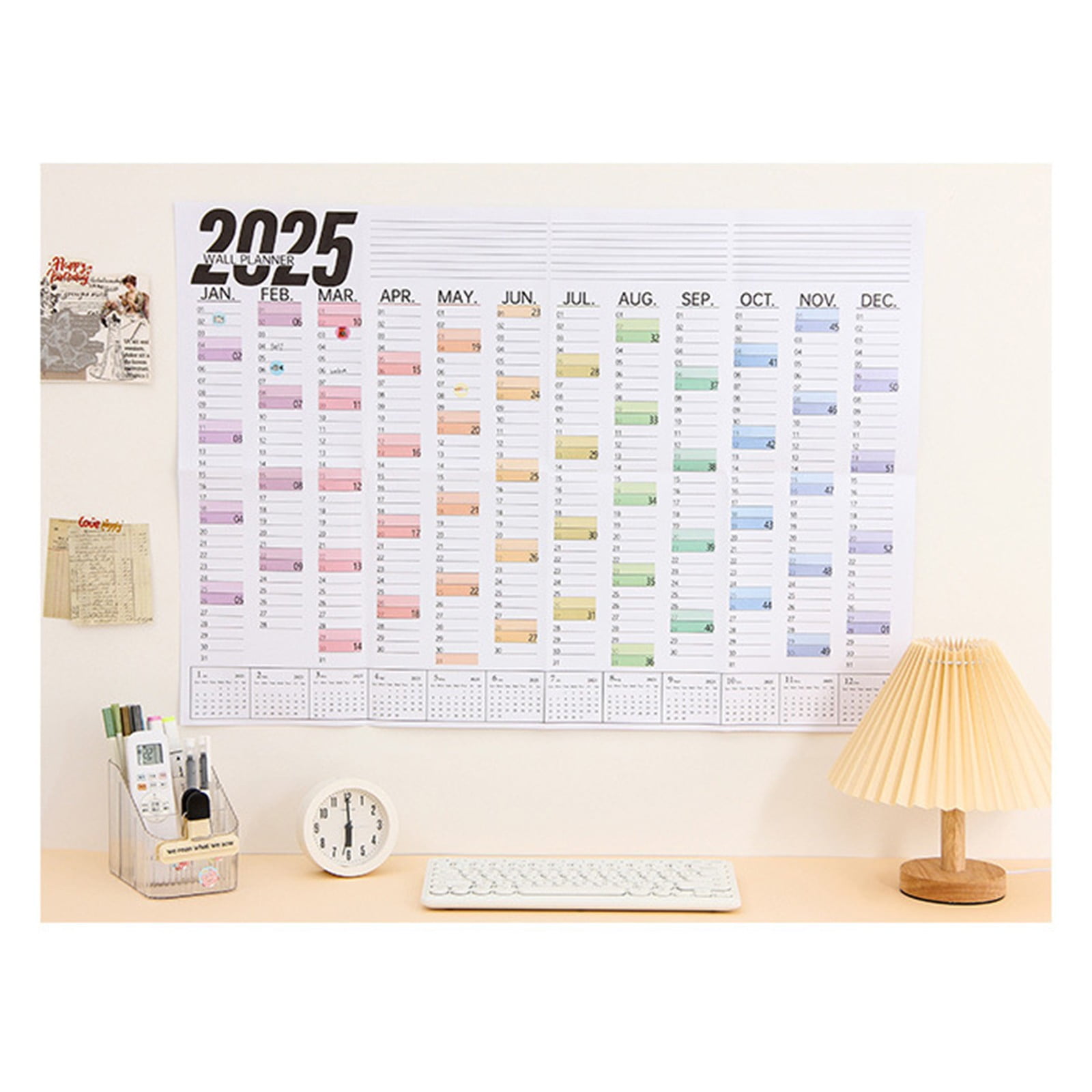 Year Planner 2025 Wall Calendar (74 X 52 Cm) Wall Planner With Calendar ...