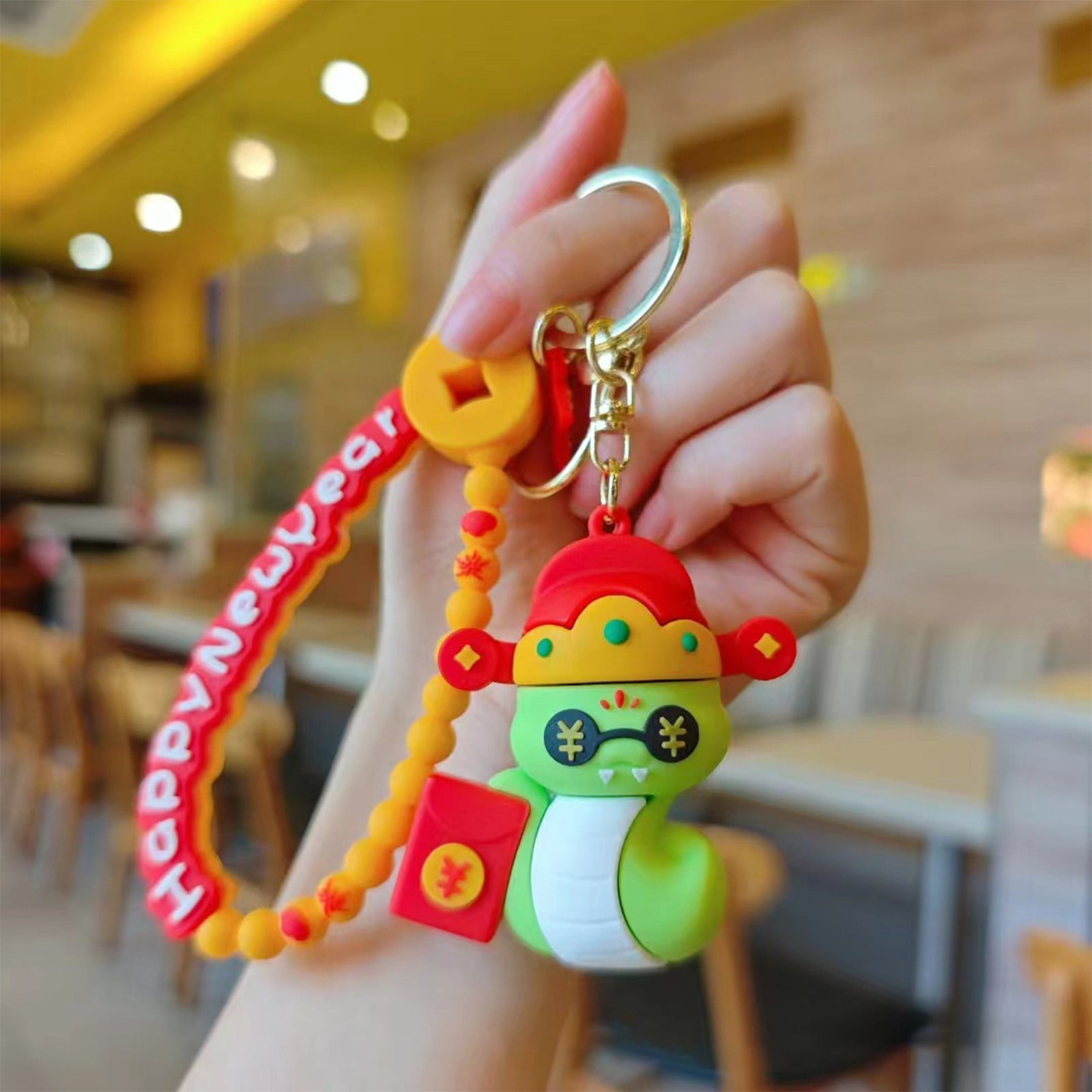 Year of the Snake 2025 Keychain, New Year Gift, Cute Snake Doll Pendant ...