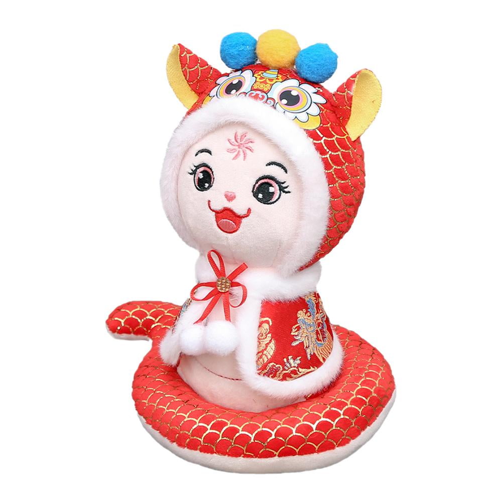 Year of the Snake Doll Stuffed Soft Animal Dolls Festive Decoration Toy ...
