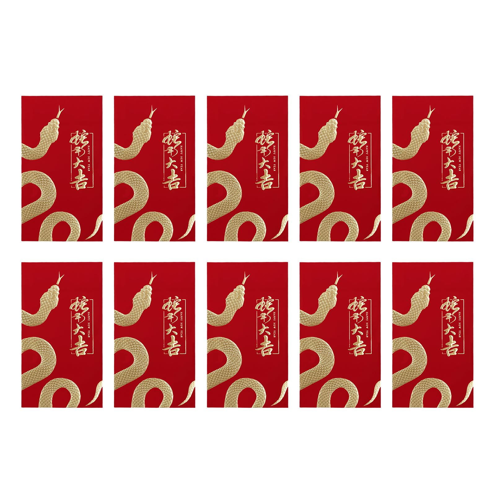 Year Of The Snake Red Envelopes 2025 | 10X Lunar New Year Lucky Money ...