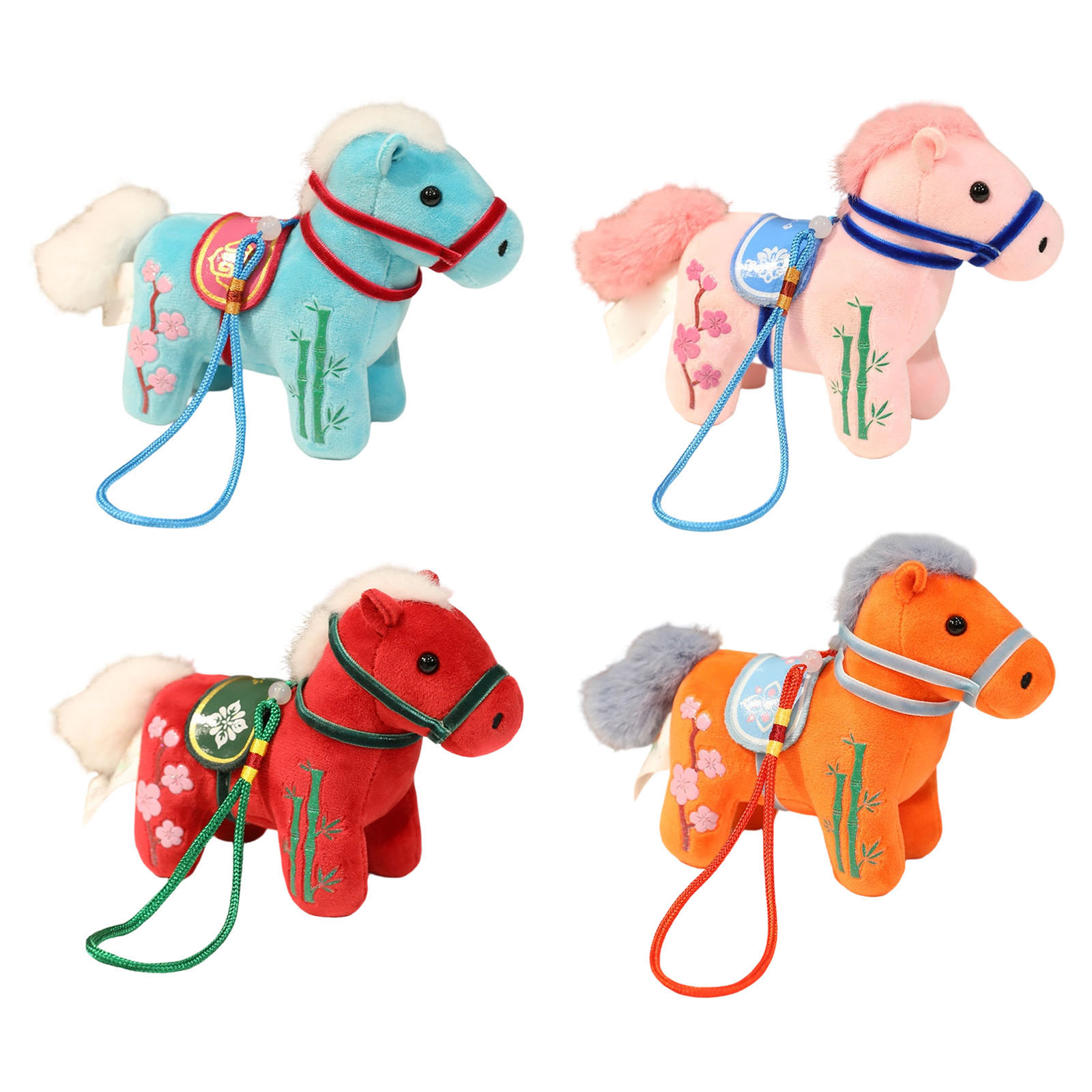 Year of Horse Plush Doll PP Cotton Stuffed for Bedroom Living Room ...
