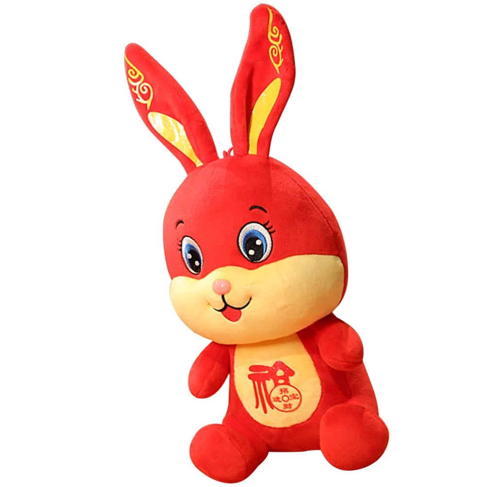 Year of The Rabbit Mascot 2023 Doll Stuffed Toy Decor Cartoon Decorate ...