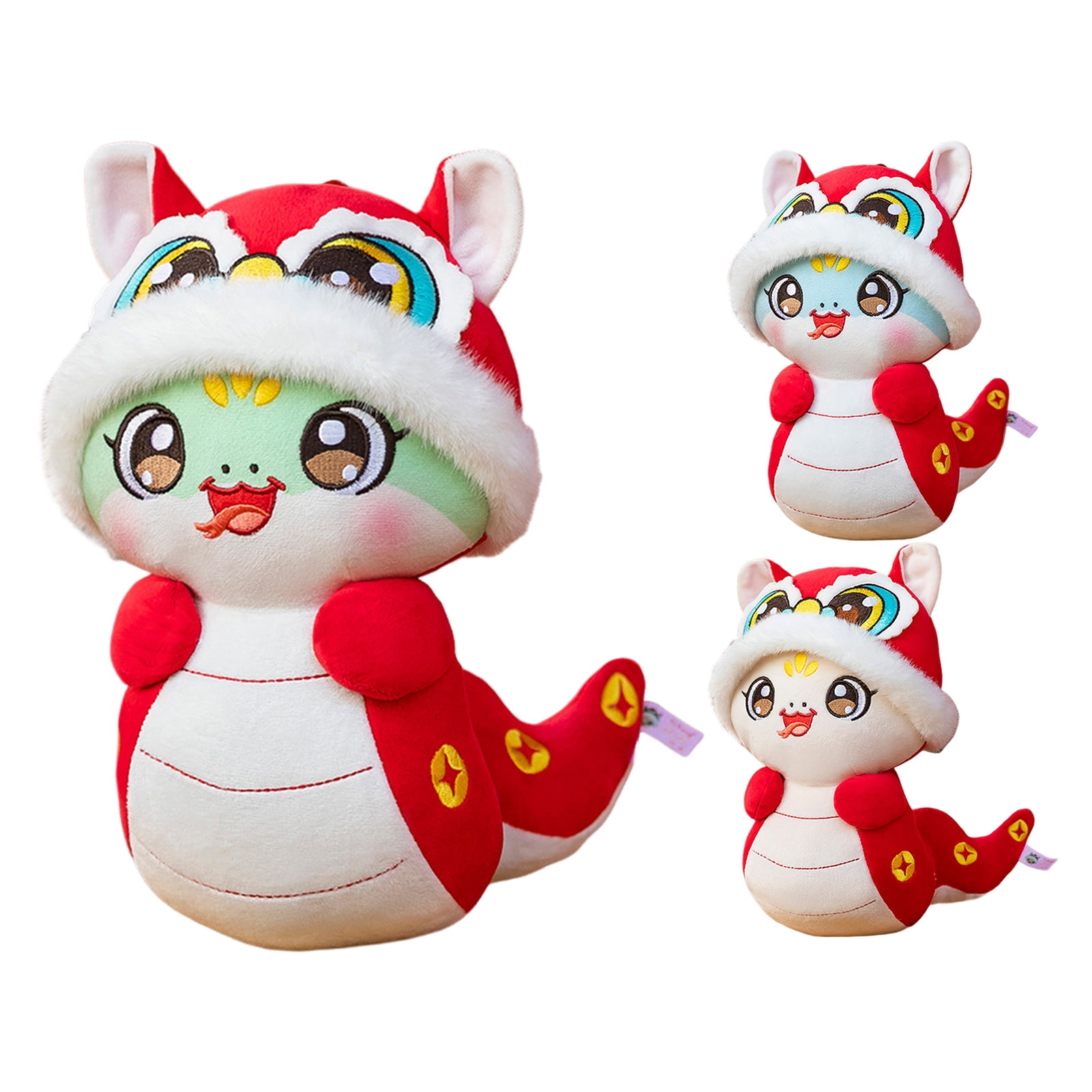 Year of The Snake Mascot Doll Fake Snake Woody Toy Tots Toys 2025 ...