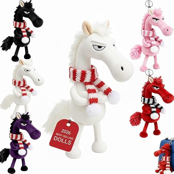 Year of the Horse Lucky Mascot 2026, New Year Good Luck Gift 2026 ...