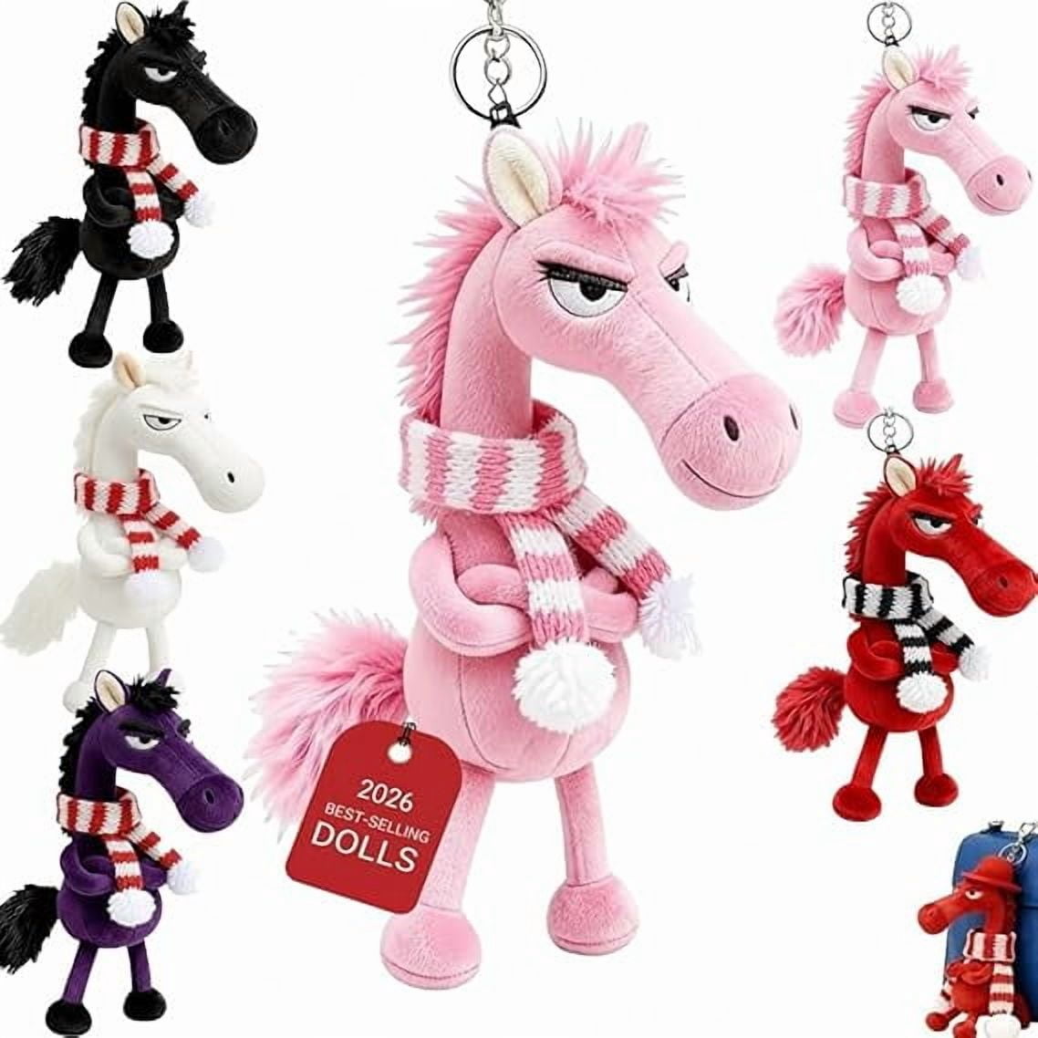 Year of the Horse Lucky Mascot - New Yeargood Luck Gift 2026 Symbol of ...
