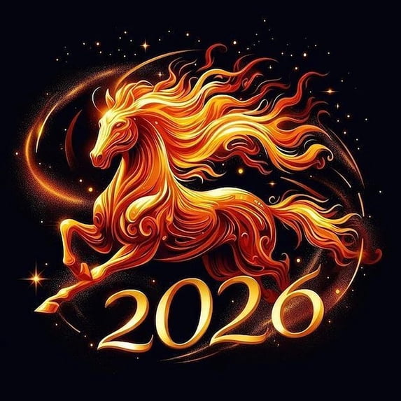 Year of the horse 2026 Chinese year PNG, iamage file, sublimation for ...