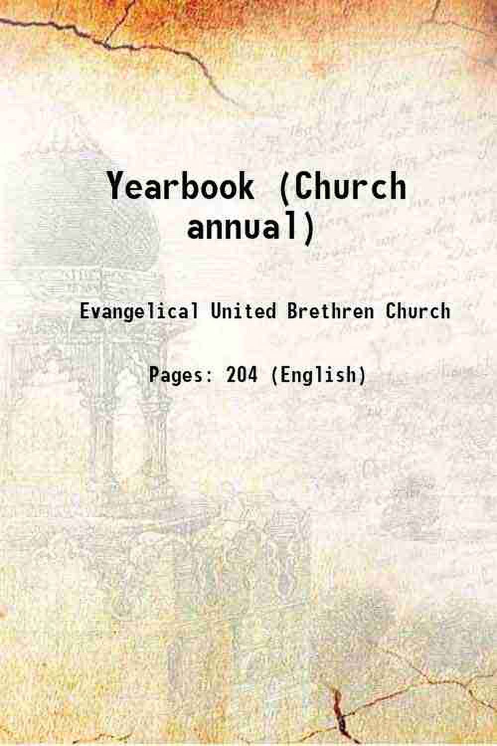 Yearbook (Church annual) 1900 - Walmart.com