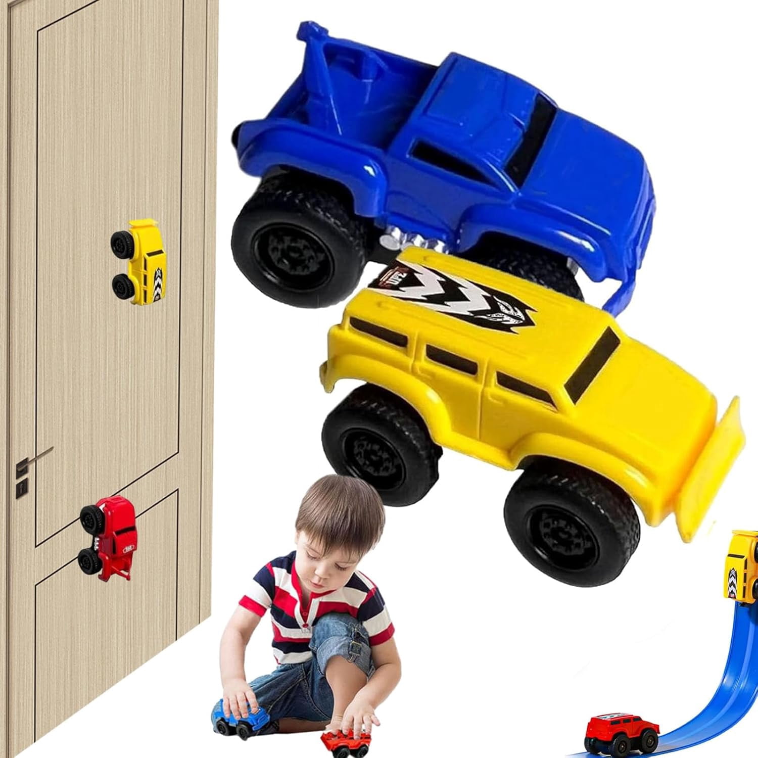 Yearpilrim Magnetic Wall Climbing Toy Car, Cautiecimal Anti-Gravity ...