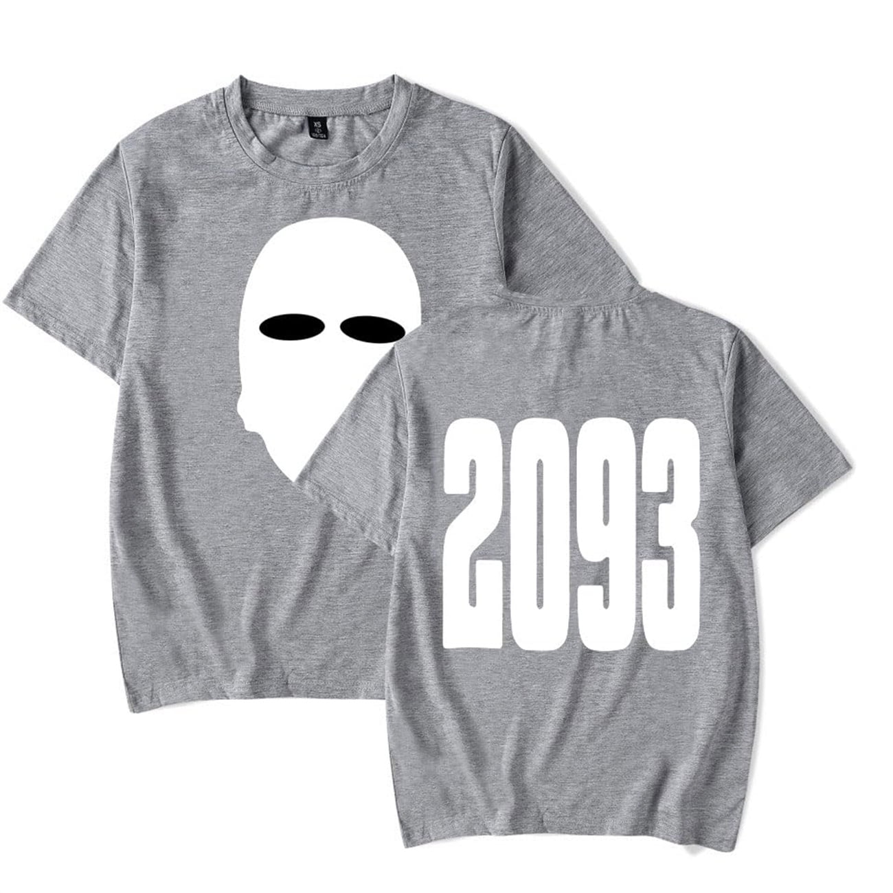 Yeat 2093 Mask T-Shirt Rapper Yeat Merch Women Men Rapper Vintage Crewneck Short Sleeve Tee ...