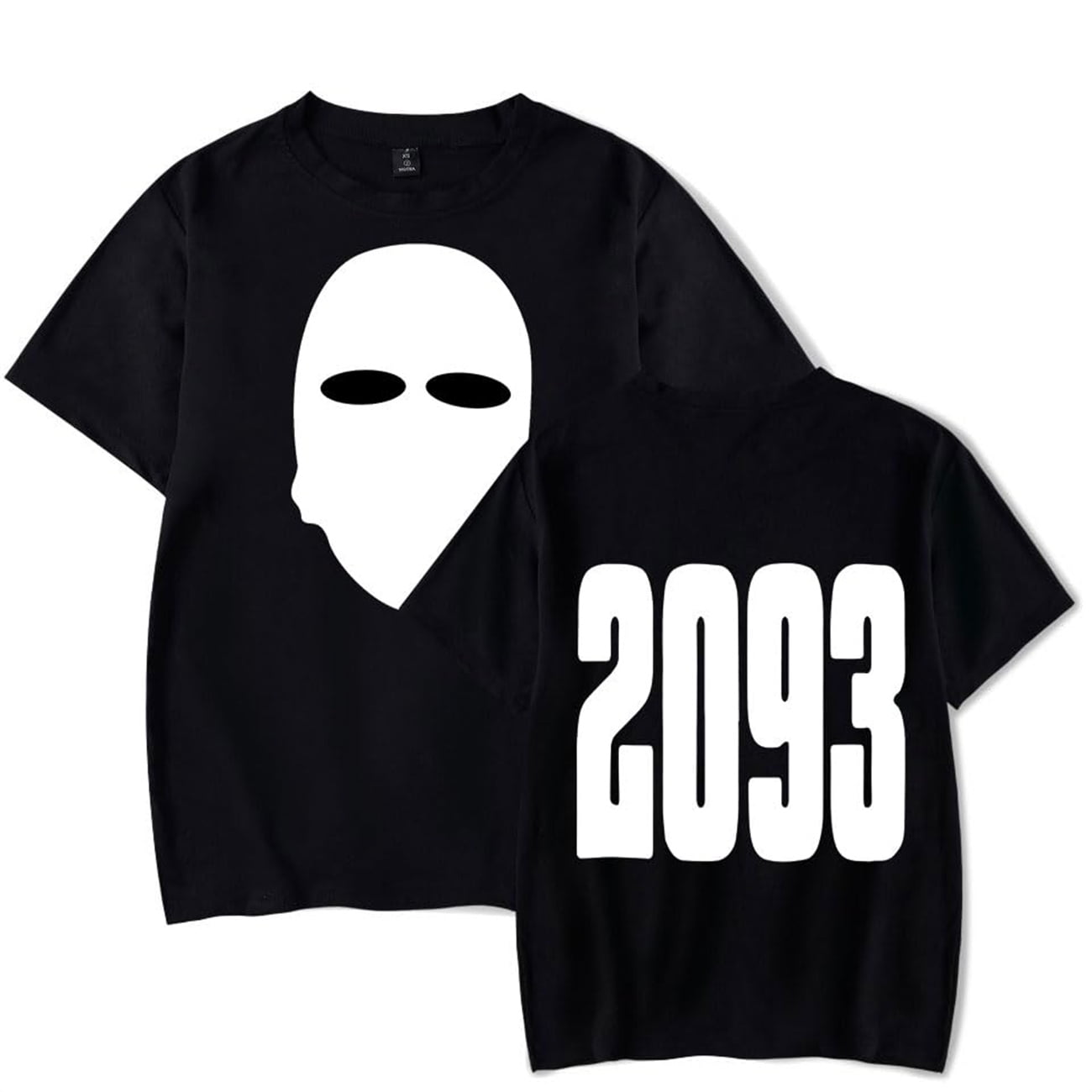 Yeat 2093 Mask T-Shirt Rapper Yeat Merch Women Men Rapper Vintage Crewneck Short Sleeve Tee ...