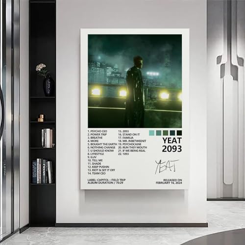Yeat Poster 2093 Music Album Cover Poster Posters for Room Aesthetic ...