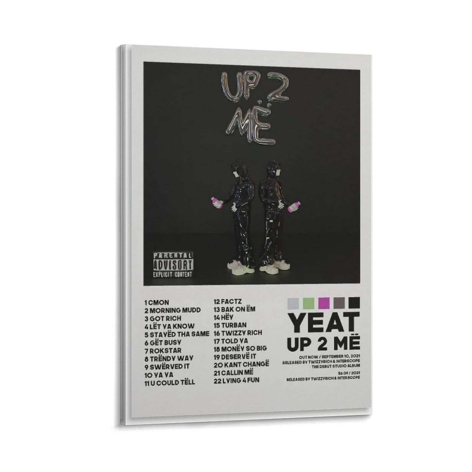 Yeat Poster Up 2 Me Album Cover Poster Posters Art Print Wall Photo Paint Poster Hanging Picture ...