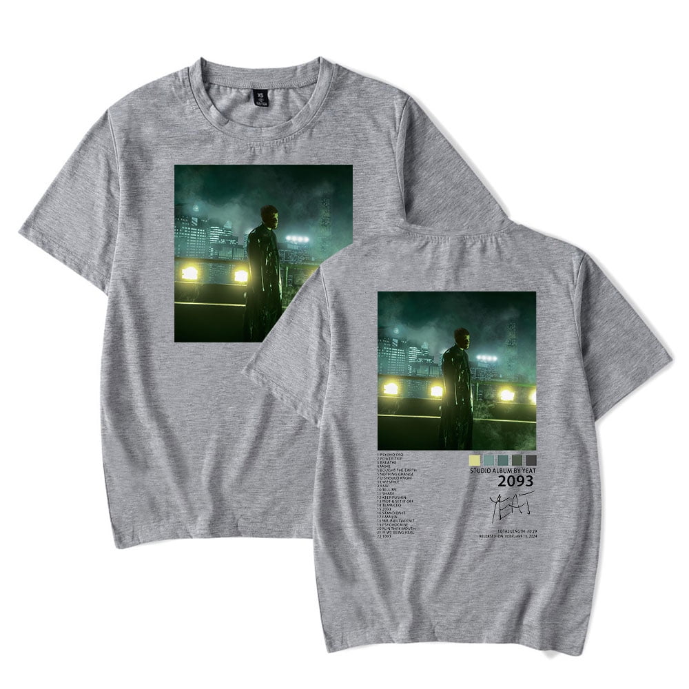 Yeat Rapper T-Shirts 2093 Album concert 2024 Tour Merch For Fan Crewneck Unisex Trend Casual ...
