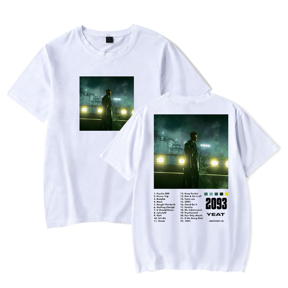 Yeat Rapper T-shirts 2093 Album Merch Short Sleeve Tee Women Men ...