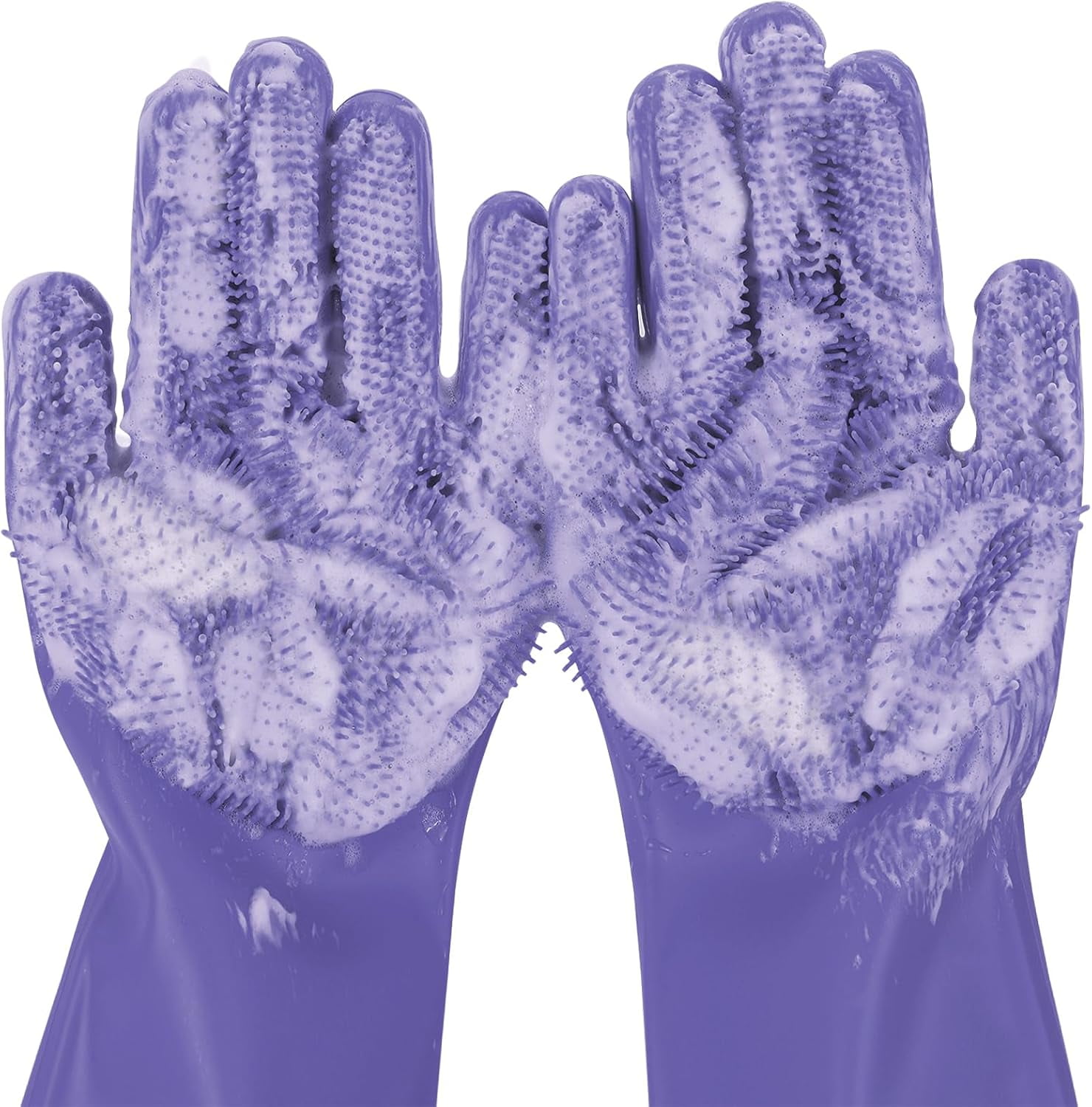 Yeblues Pet Grooming Gloves, Dog Washing Gloves with High-Density Teeth ...