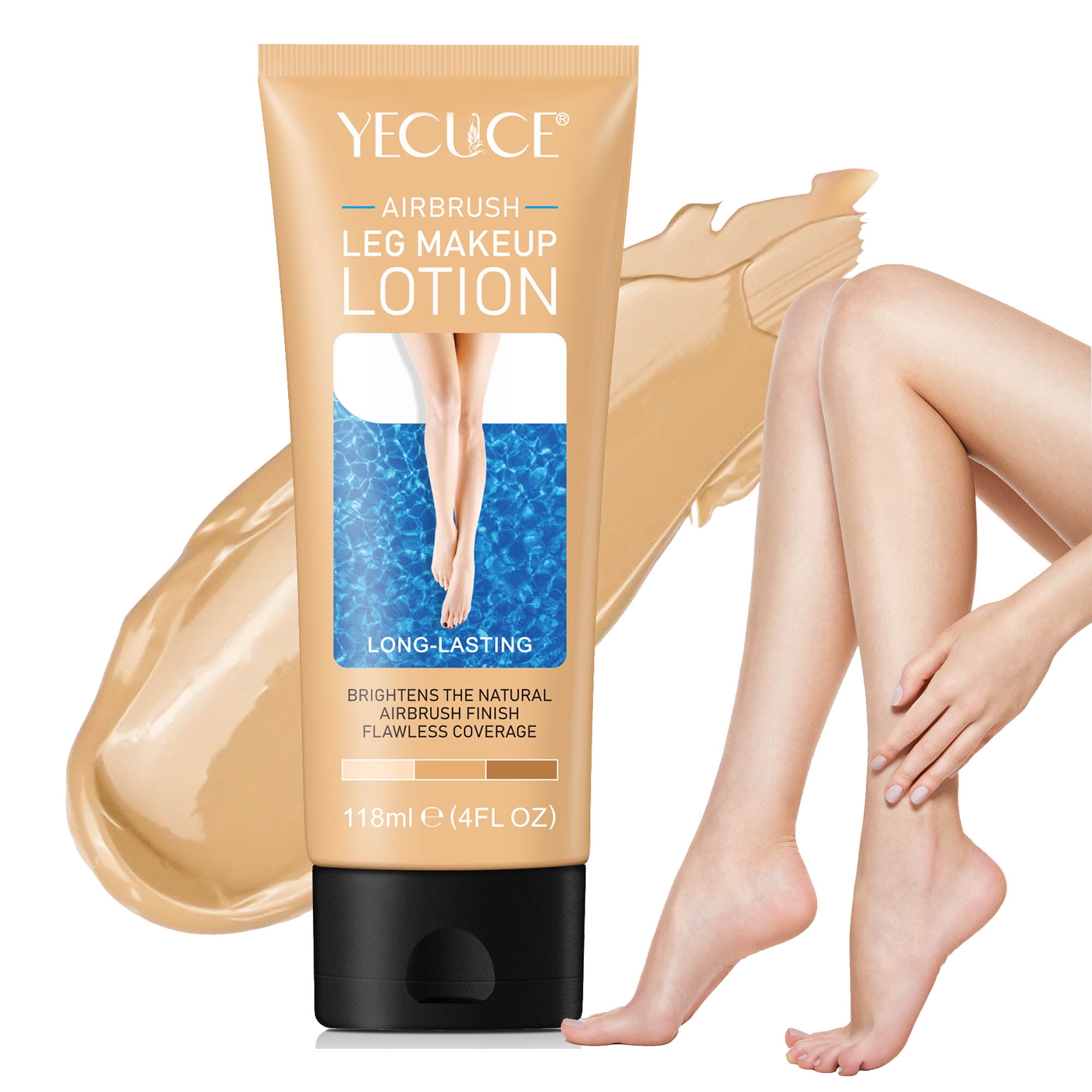 Yecuce Leg Makeup, Waterproof Body Foundation, Covers Varicose Veins ...