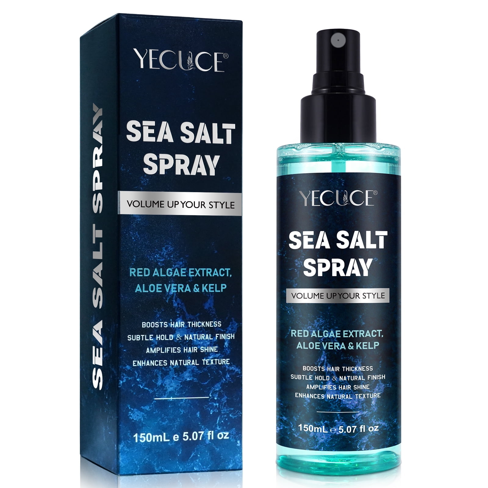 Yecuce Sea Salt Spray for Texturizing & Volumizing Curly Hair-Men ...